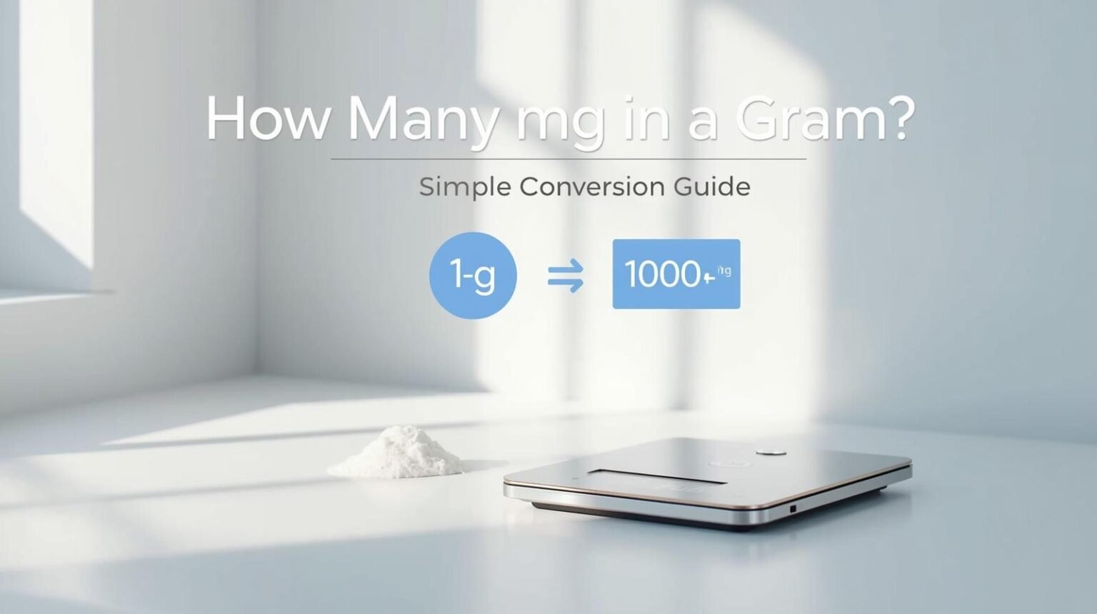 How Many mg in a Gram? Simple Milligrams to Grams Conversion Guide ...
